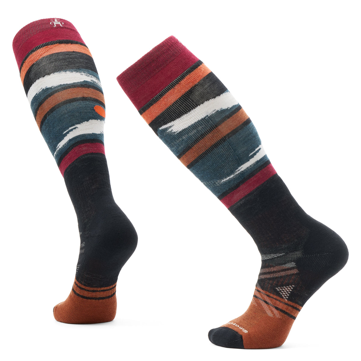 Ski Midnight Ski Pattern Over The Calf Socks – Sheepskin Loft