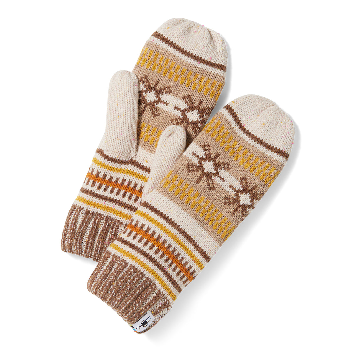 Chair Lift Mitten - Almond Donegal – Sheepskin Loft