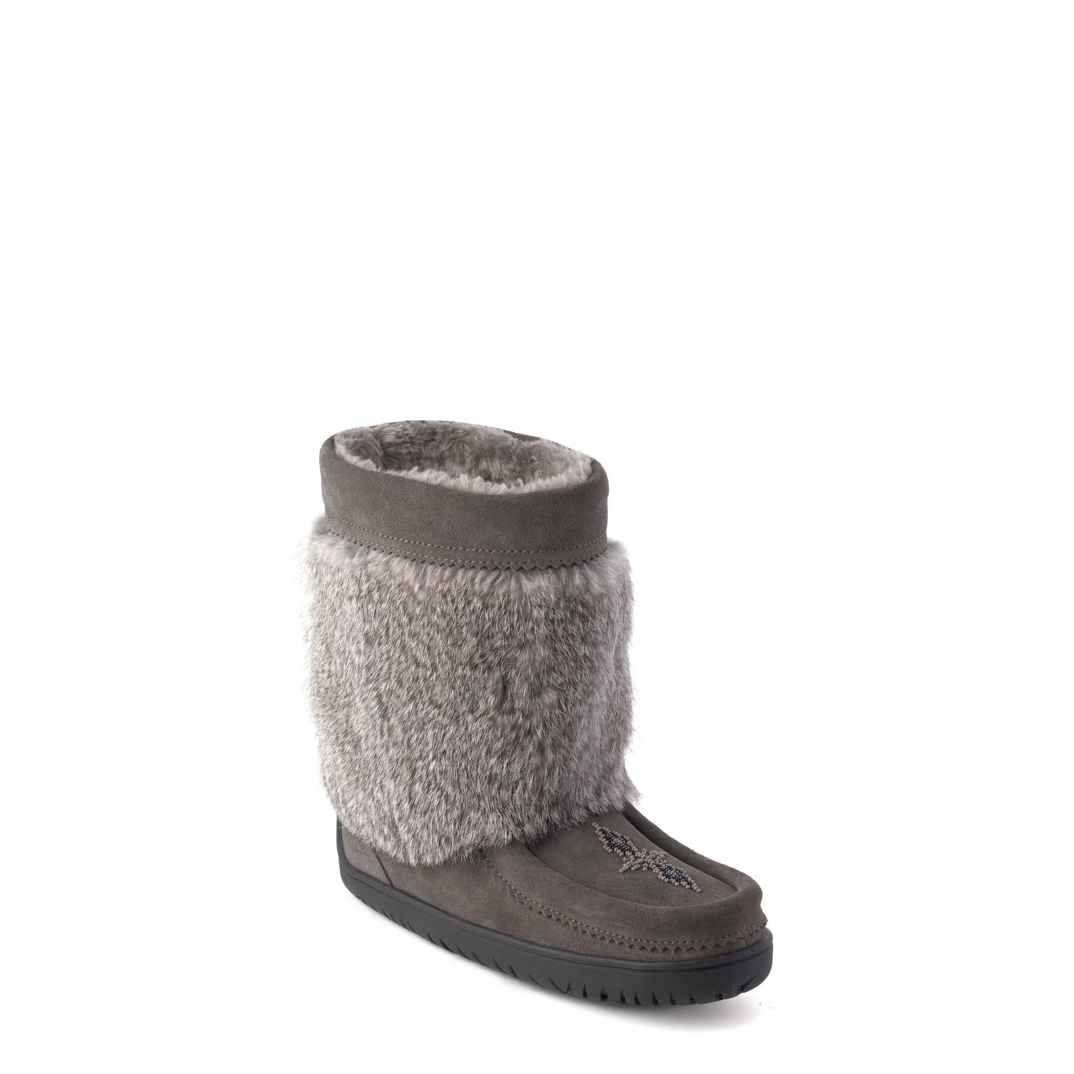 Solstice Half Mukluk - Charcoal – Sheepskin Loft