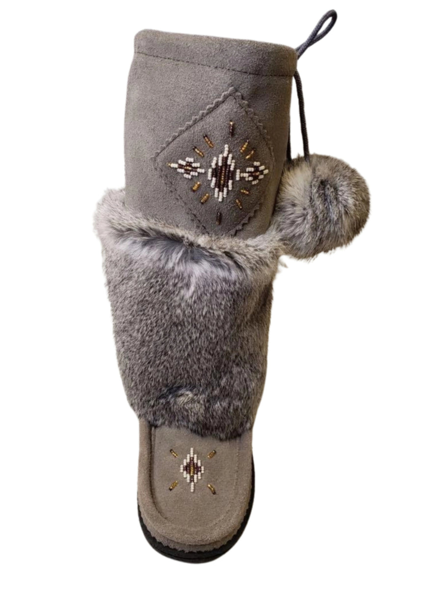 Mid Mukluks - Grey Suede Italia Sole LAST ONE SIZE 6 – Sheepskin Loft